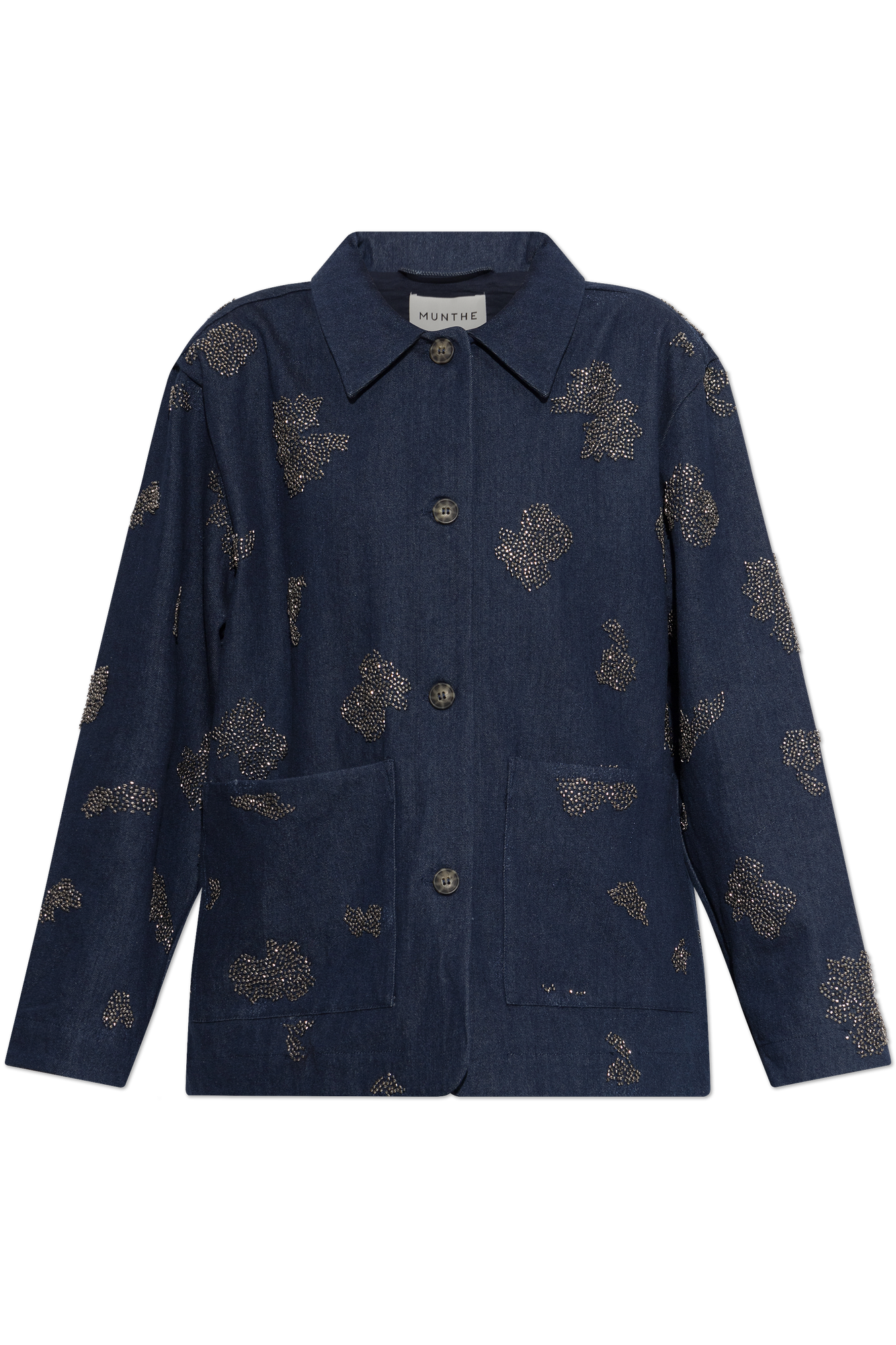 MUNTHE Munthe Embellished Cotton Denim Jacket
